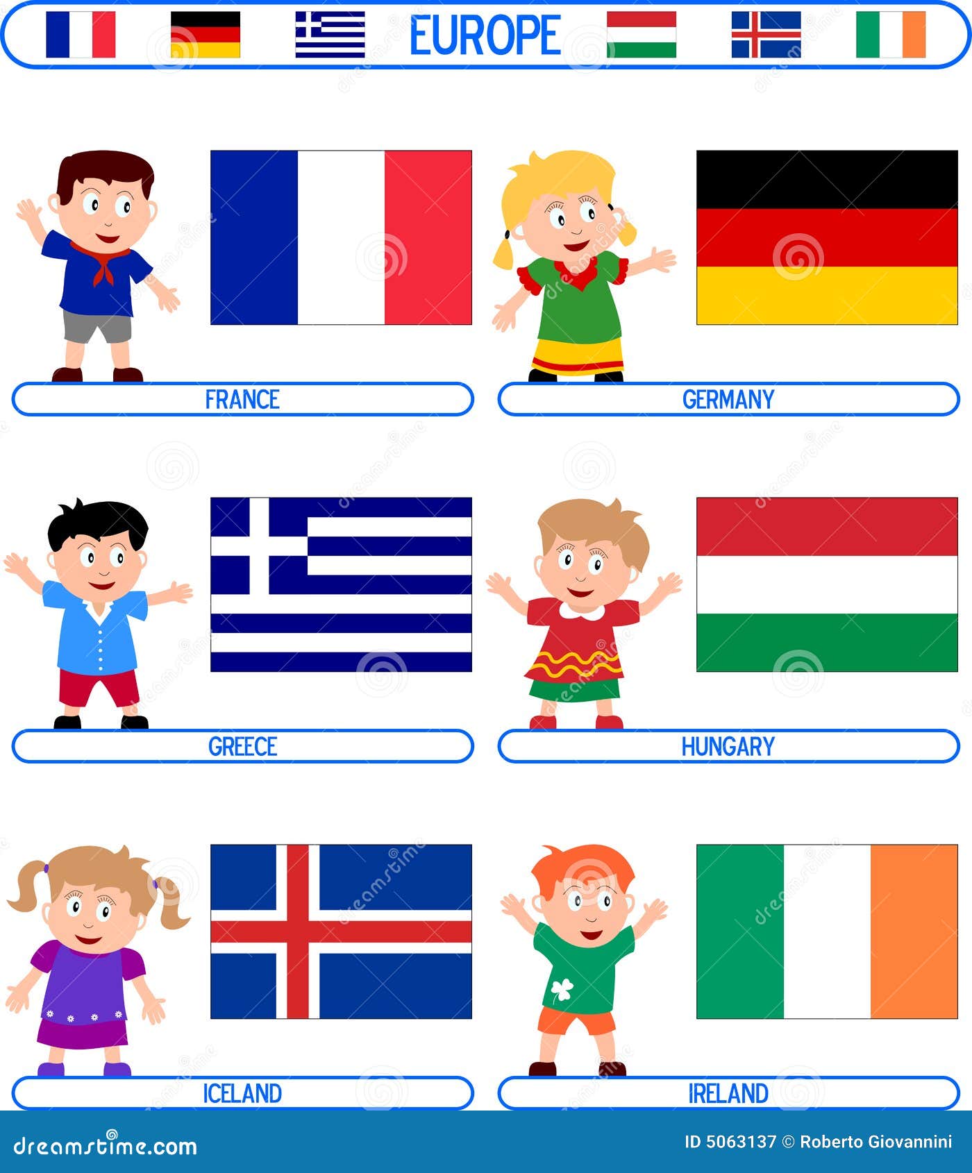 Flags Of Europe For Kids