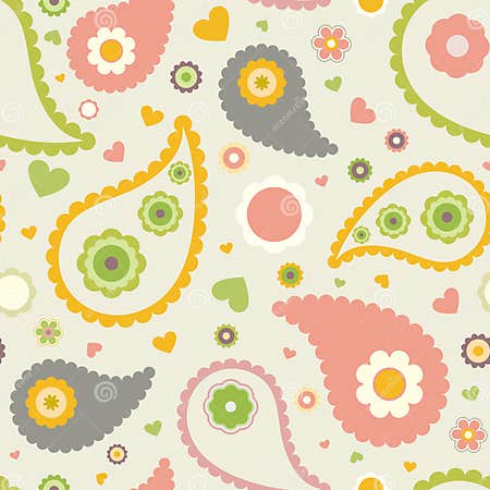 Kids Floral Pattern stock vector. Illustration of design - 32821243