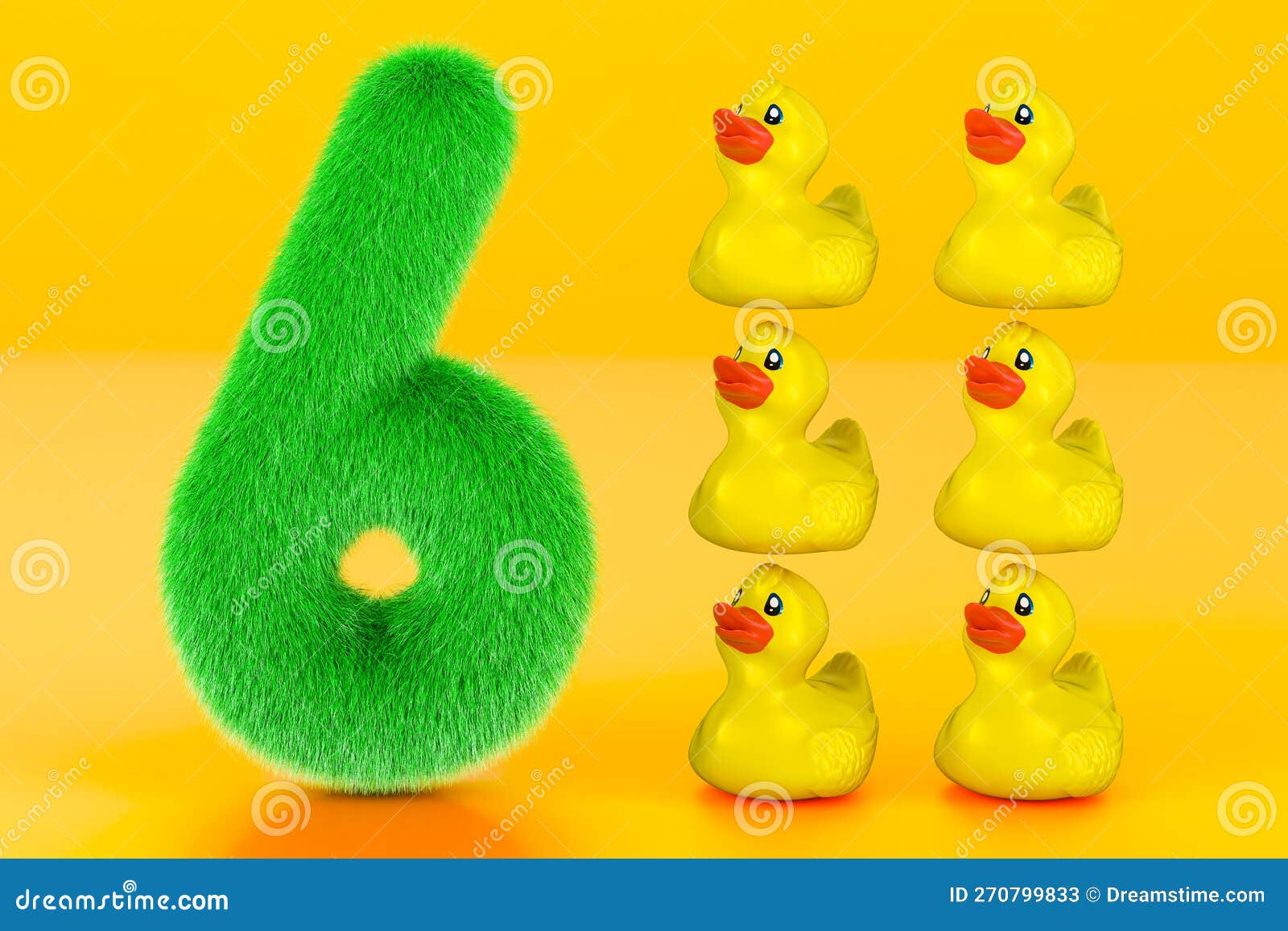 Fluffy Number 5 With Five Pyramids, 3D Rende Royalty-Free Stock Photo ...