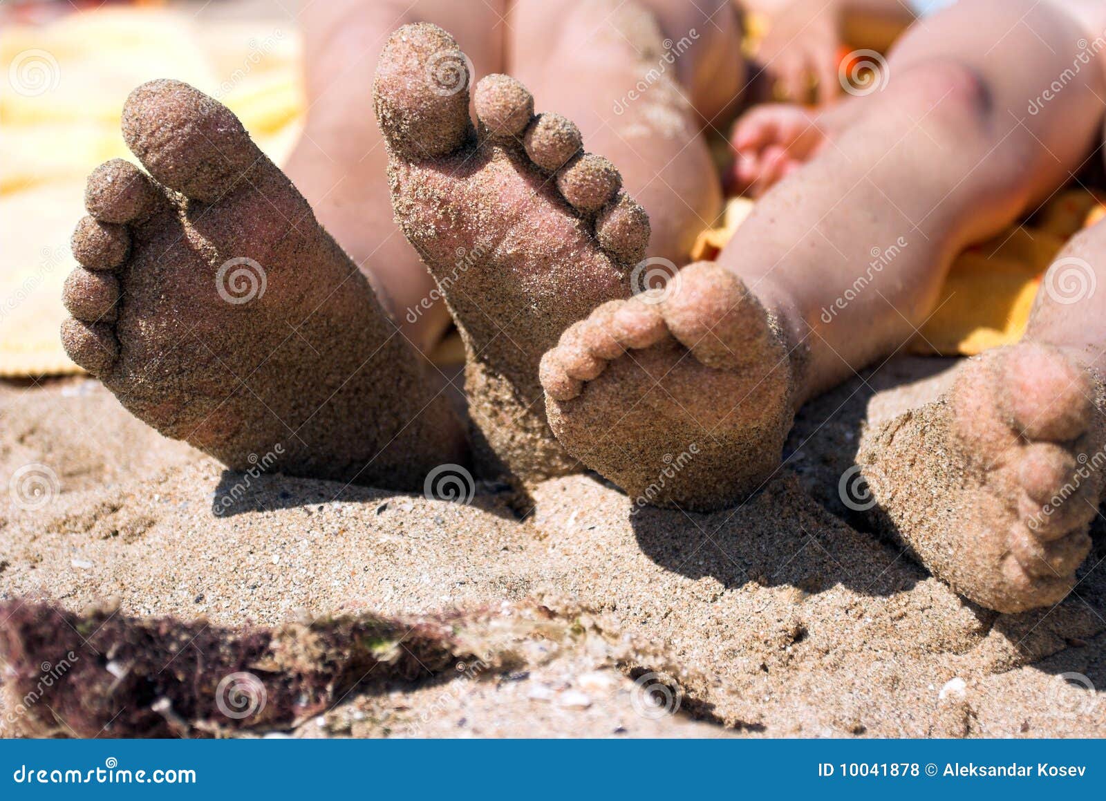 Kids foot stock photo. Image of ocean, coast, summer - 10041878