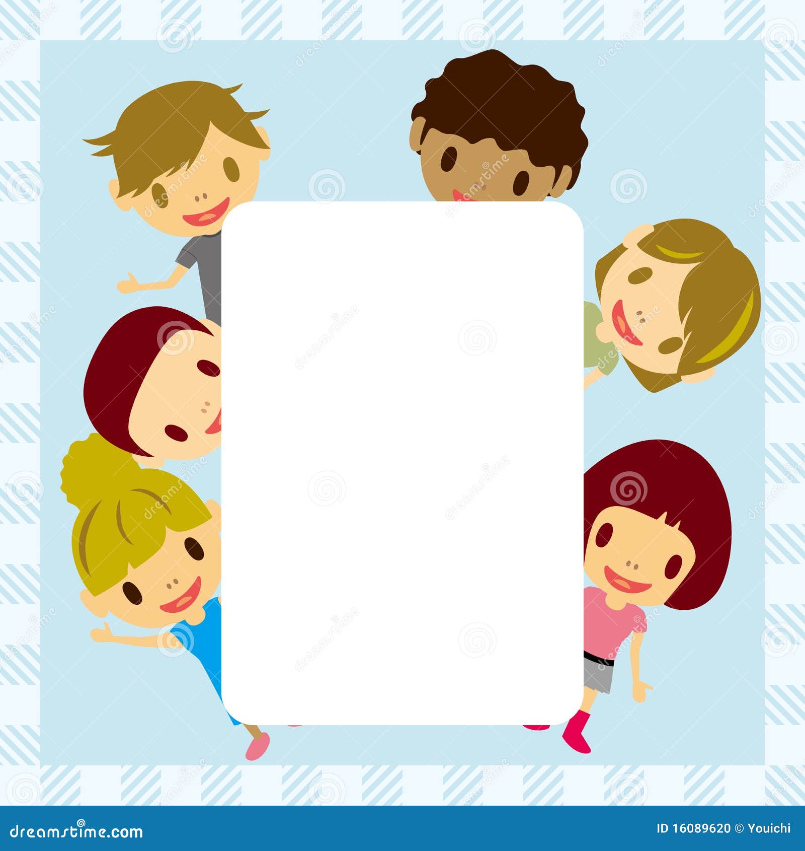Kids frame stock vector. Illustration of group, background - 16089620