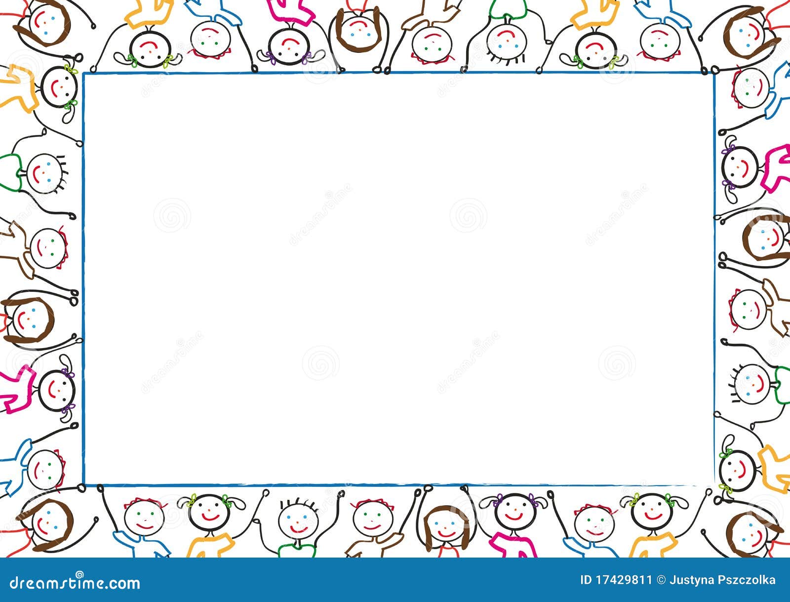 Kids frame stock vector. Illustration of cheerful, design - 17429811