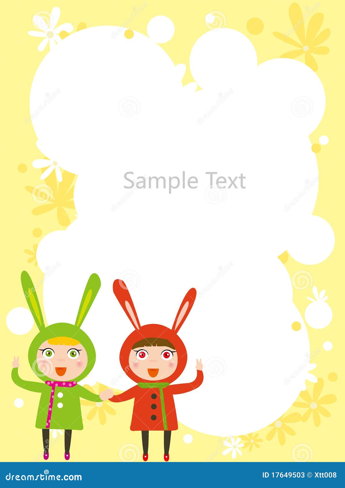 Kids frame stock vector. Illustration of frame, cute - 17649503