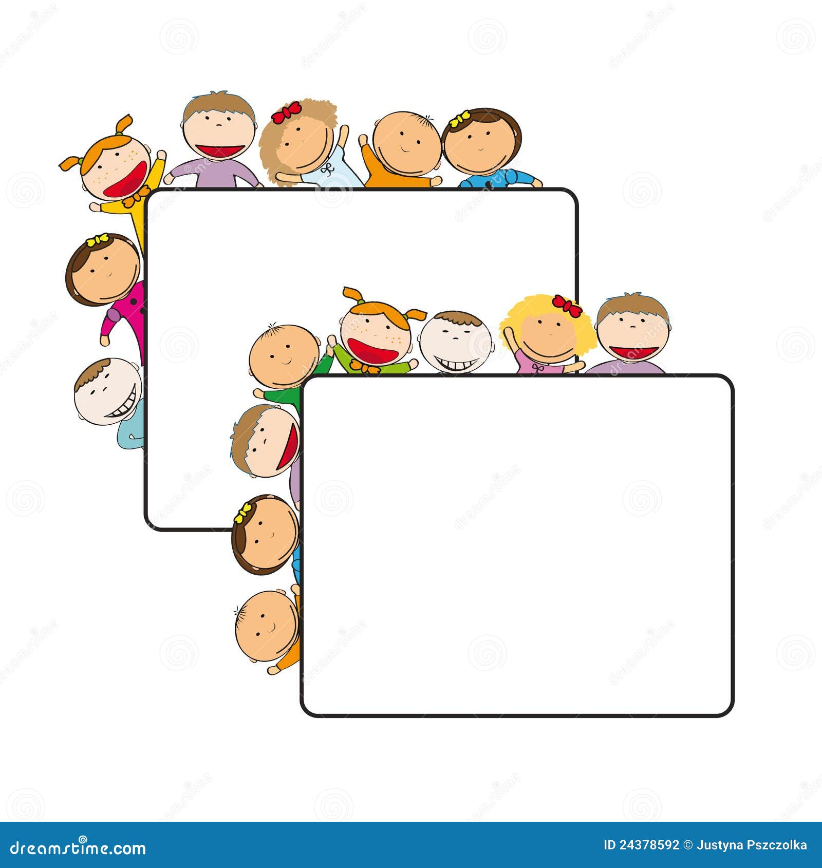 Kids frame stock vector. Illustration of kids, animated - 24378592