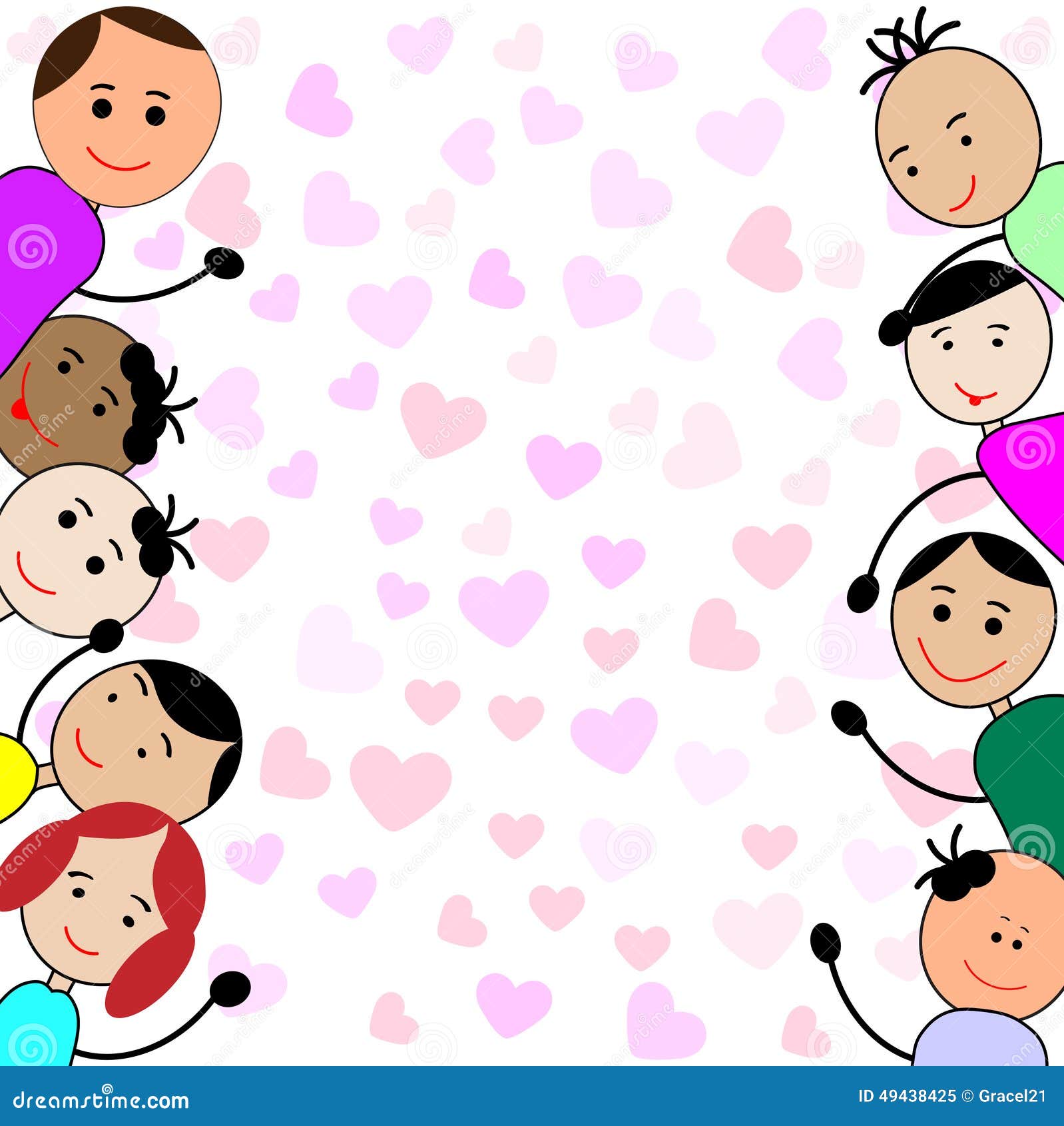 Kids frame stock vector. Illustration of background, drawing - 49438425