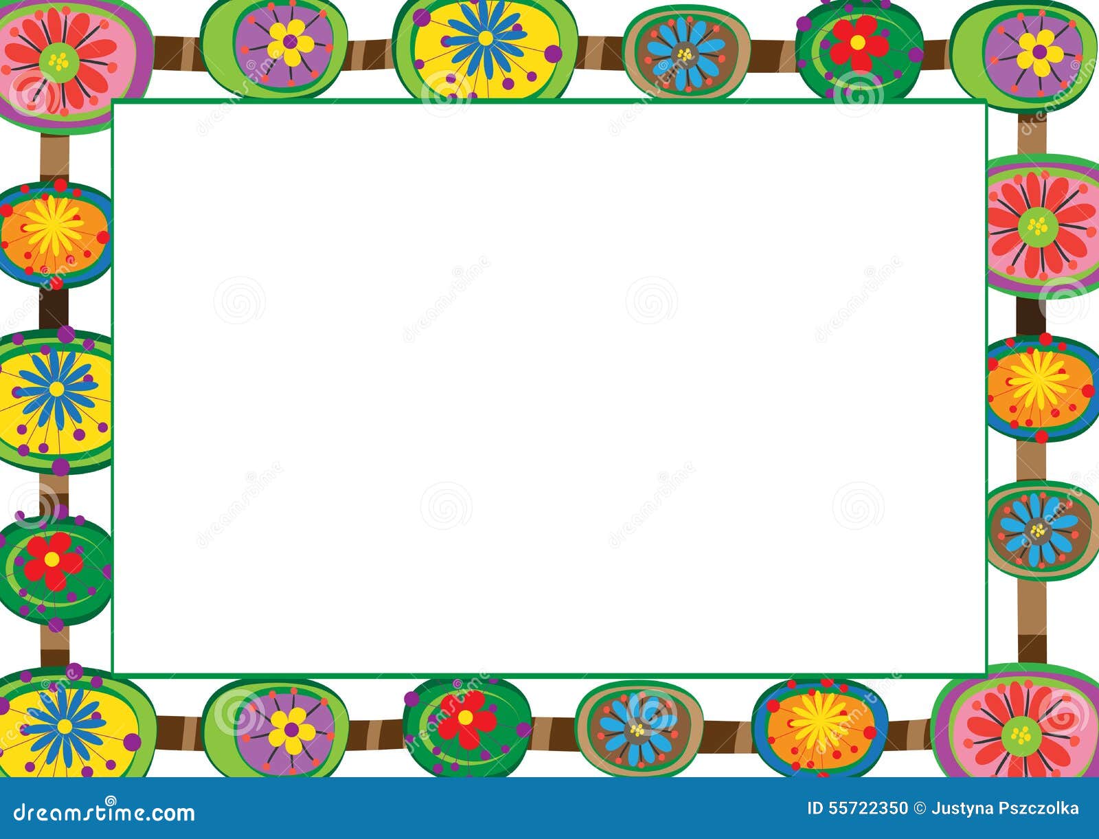 Kids frame stock vector. Illustration of border, graphic - 55722350