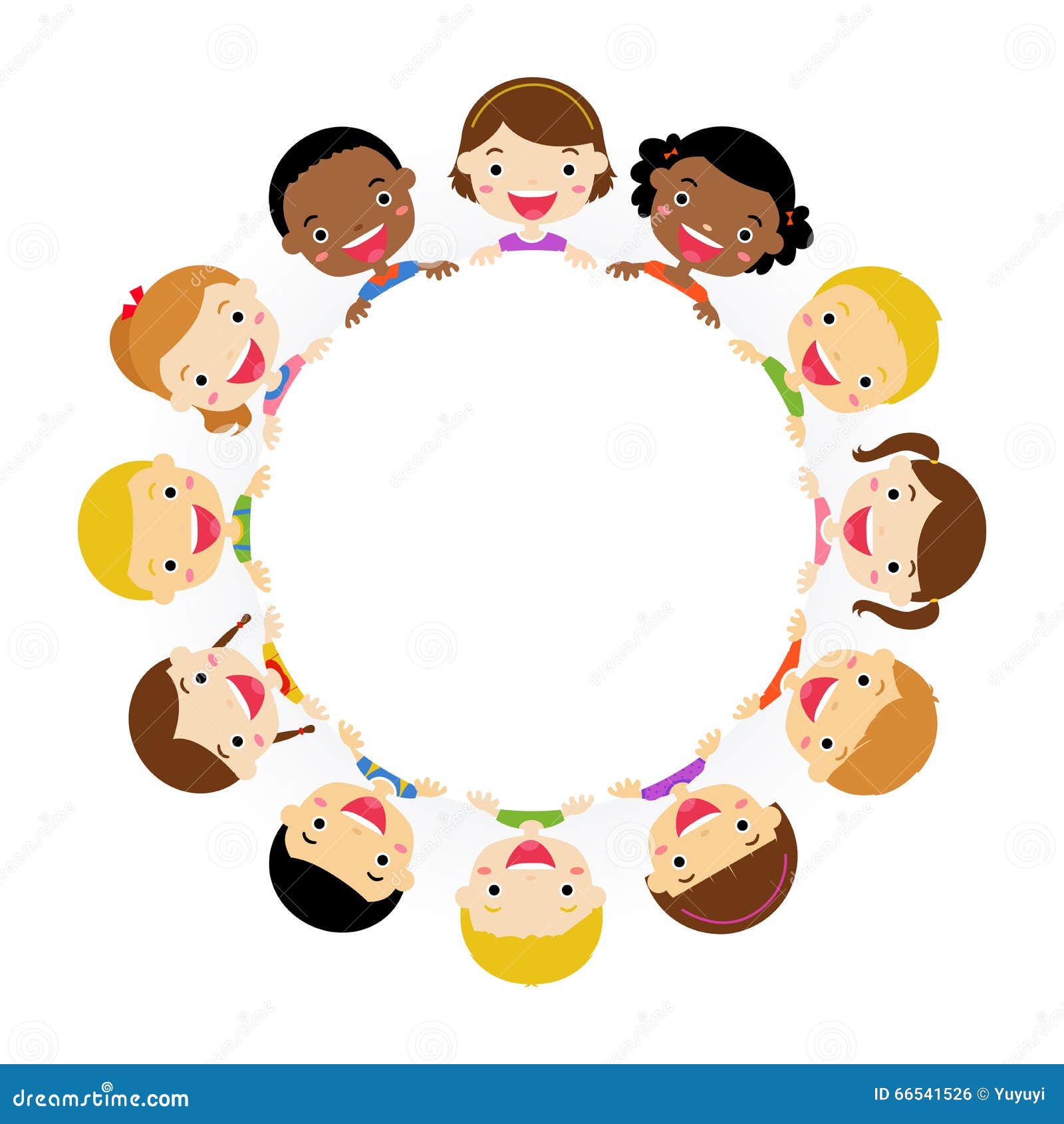 Kids and frame stock vector. Illustration of little, group - 66541526