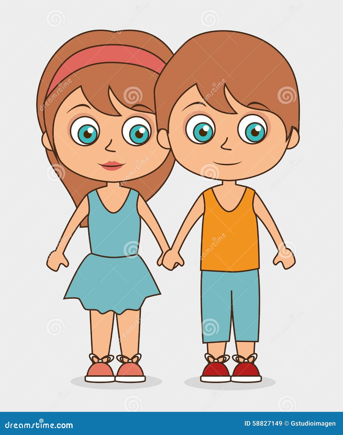 Kids friends design. stock vector. Illustration of colorful - 58827149