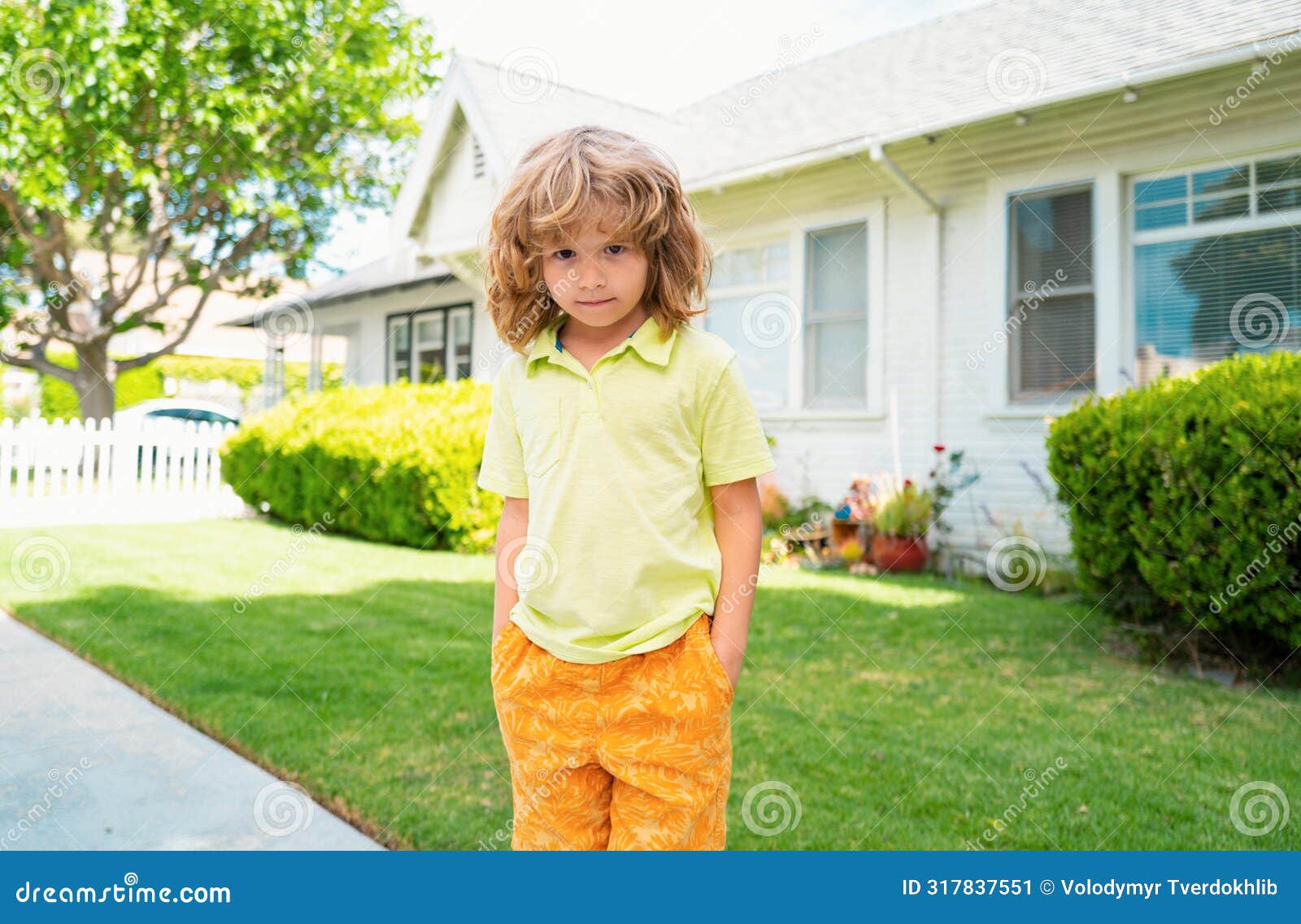 Kids Funny Face. Expression on Smart Face Thinking Serious. Stock Image ...