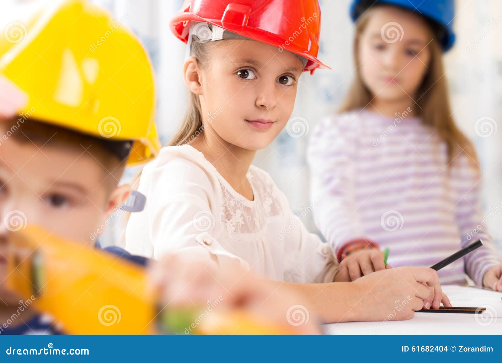 Kids future engineers stock photo. Image of worker, engineers - 61682404