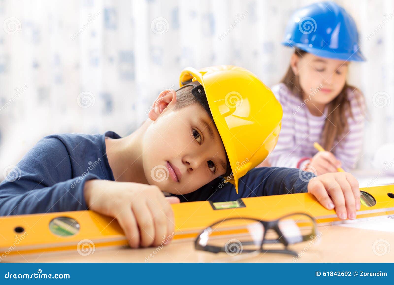 Kids future engineers stock photo. Image of caucasian - 61842692