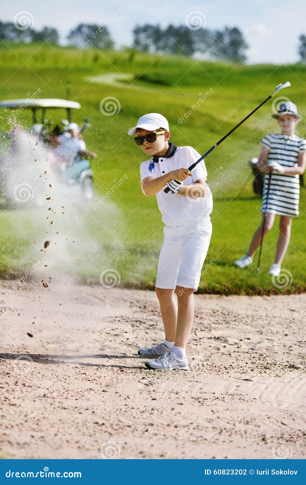 Kids golf competition stock photo. Image of competition - 60823202