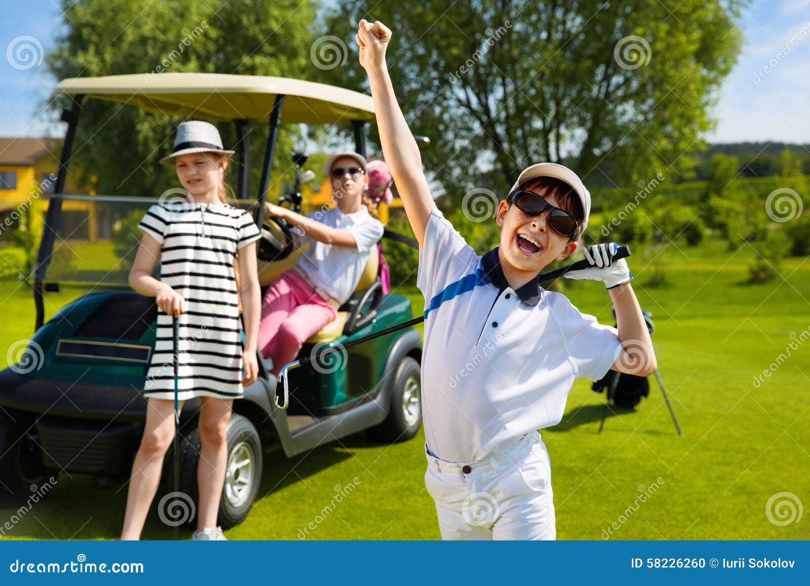 Kids golf competition stock photo. Image of child, golf - 58226260