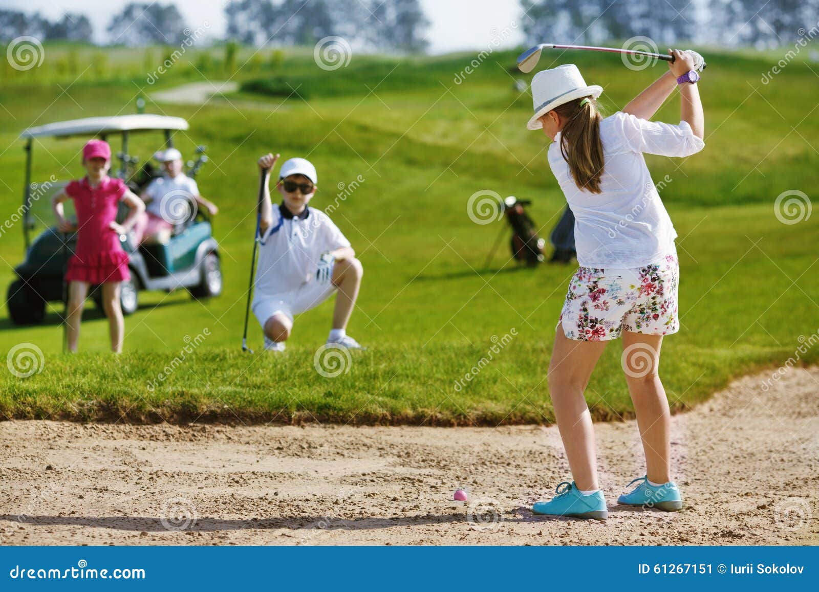 Kids golf competition stock image. Image of lifestyle - 61267151