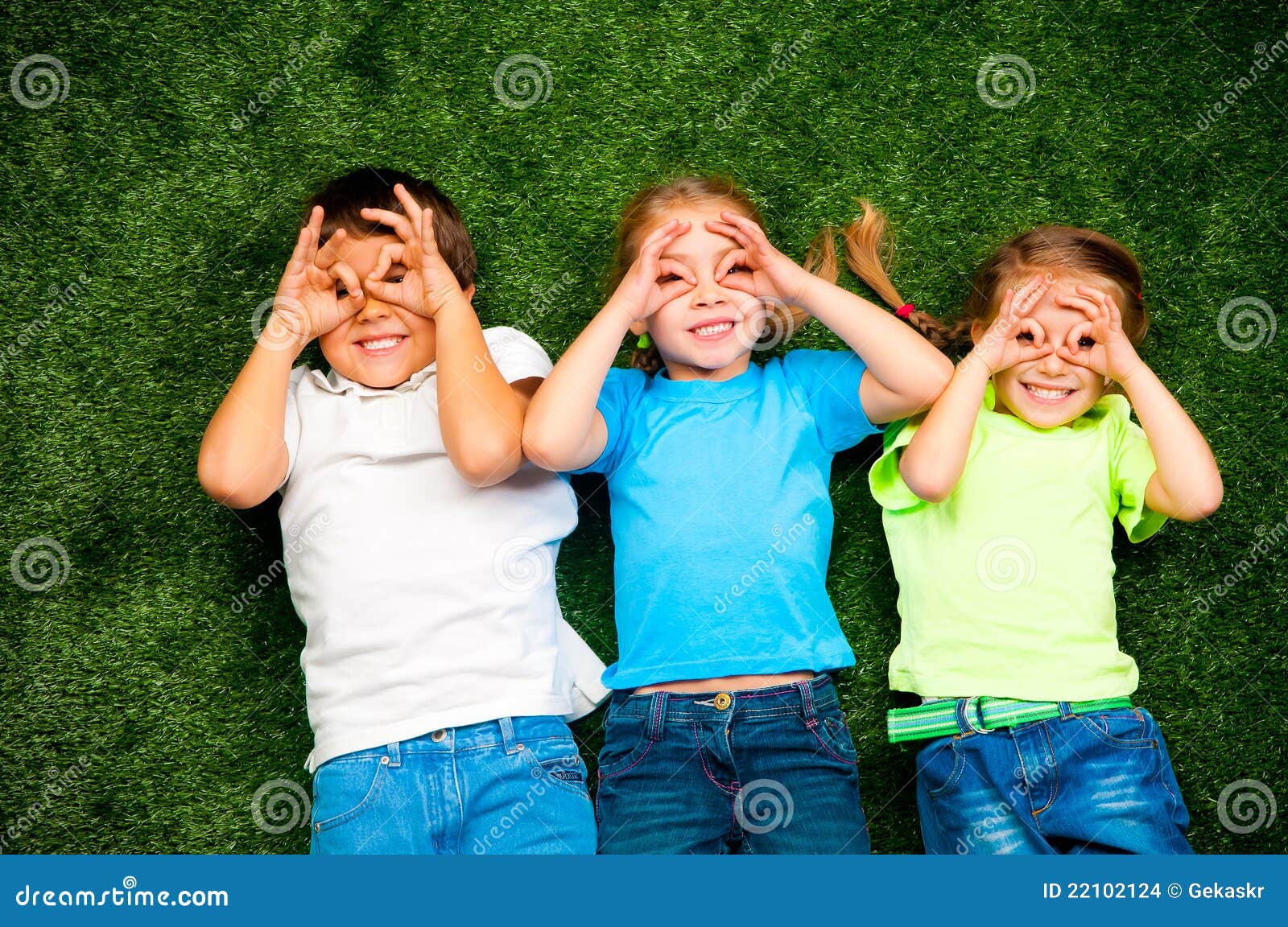Kids on grass stock photo. Image of healthy, outdoor - 22102124