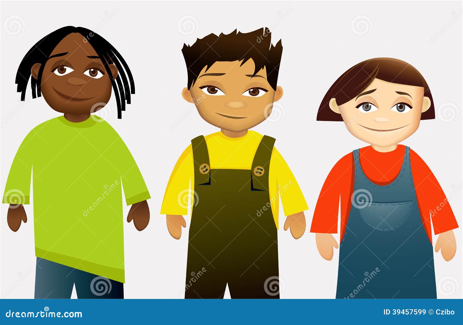 Kids stock vector. Illustration of child, cartoon, friends - 39457599