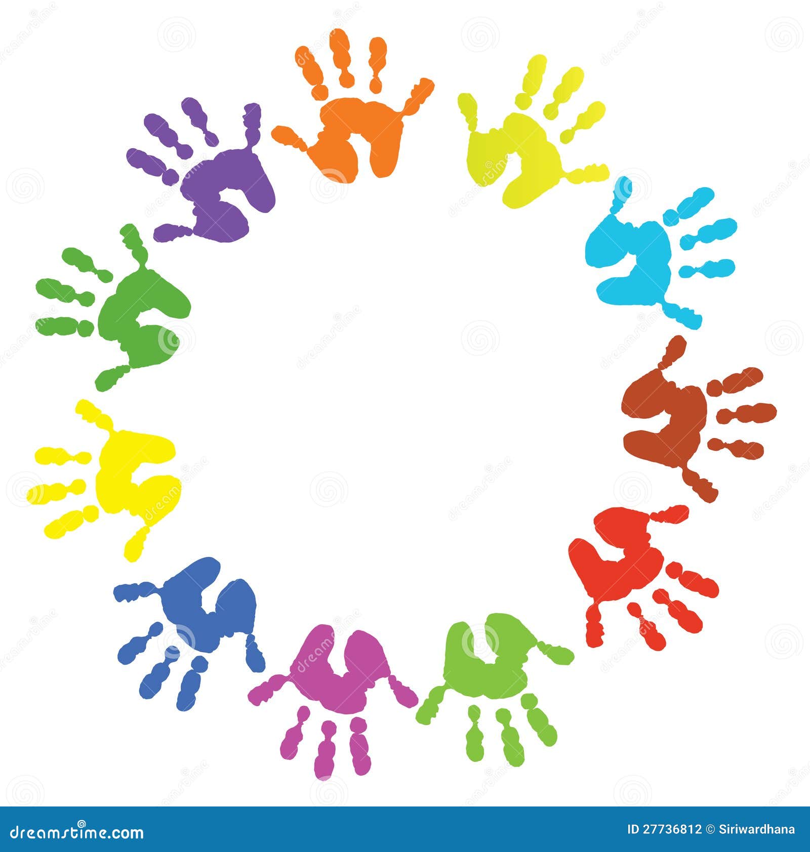 Kids hands stock illustration. Illustration of round - 27736812