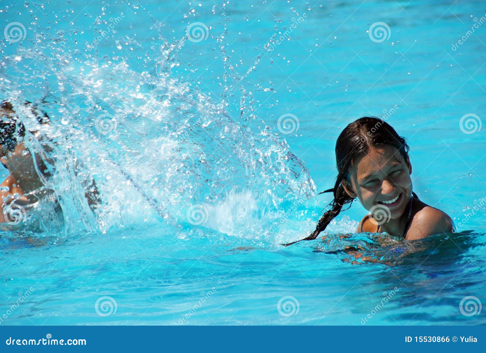 Kids Having Fun in Swimming Pool Stock Photo - Image of child ...
