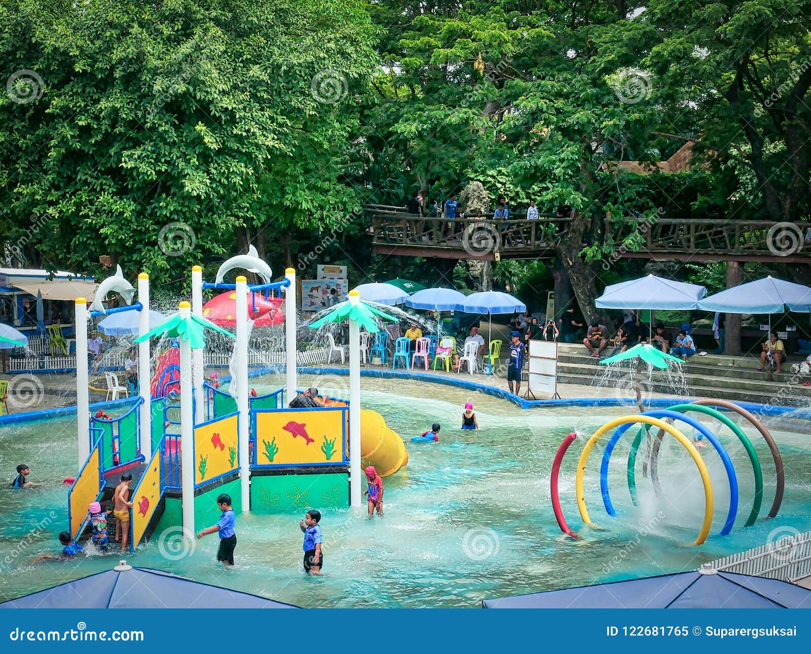 Kids Having Great Time at the Pool Editorial Image - Image of blue ...