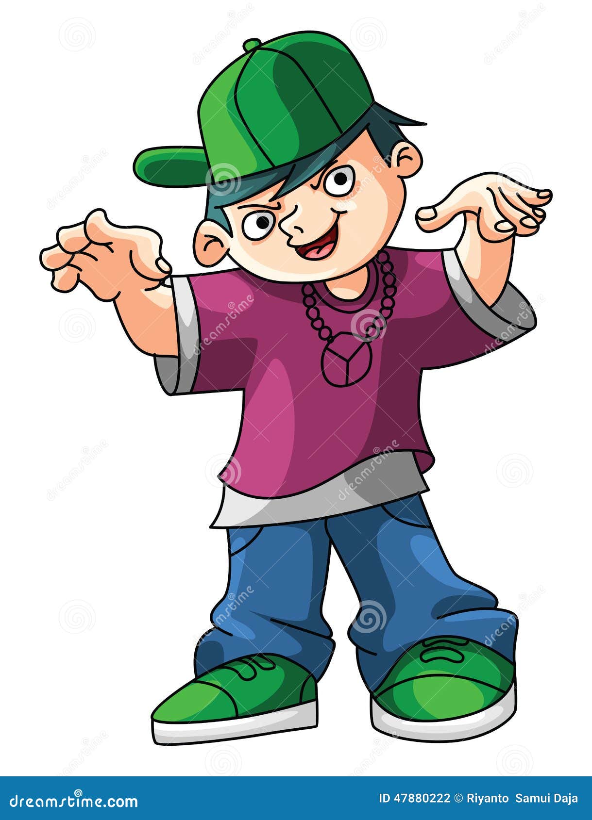 Kids Hip Hop Stock Vector - Image: 47880222