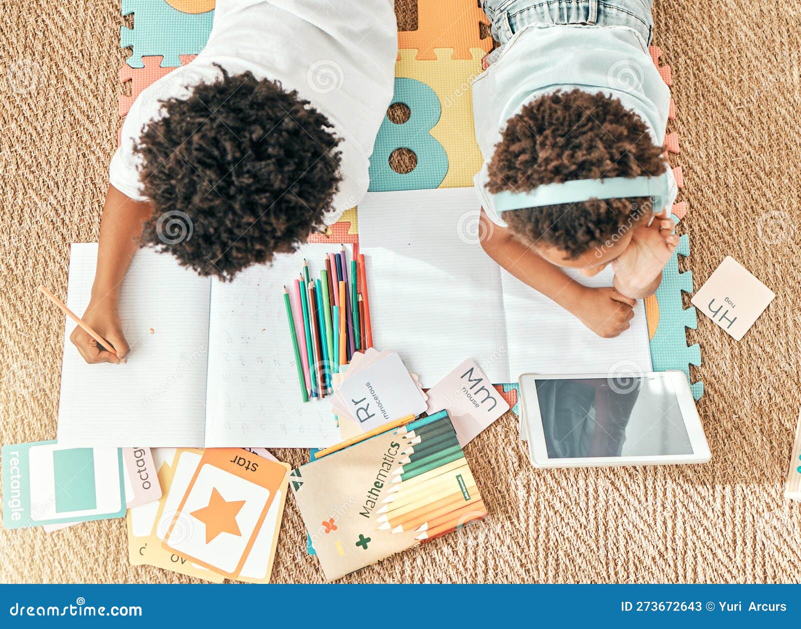 Kids, Home Education an Online Knowledge App with Children Doing ...