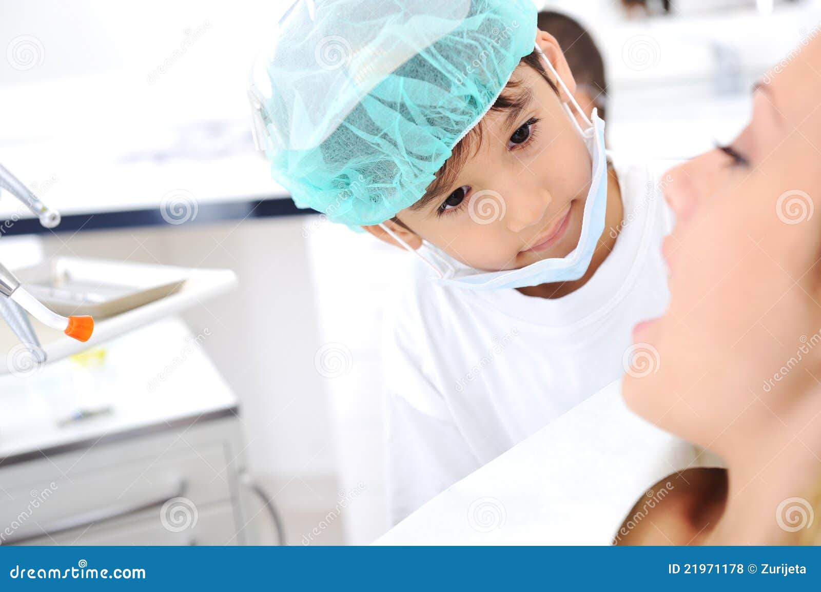 Kids at Hospital, Little Doctors Stock Photo - Image of child, pain ...
