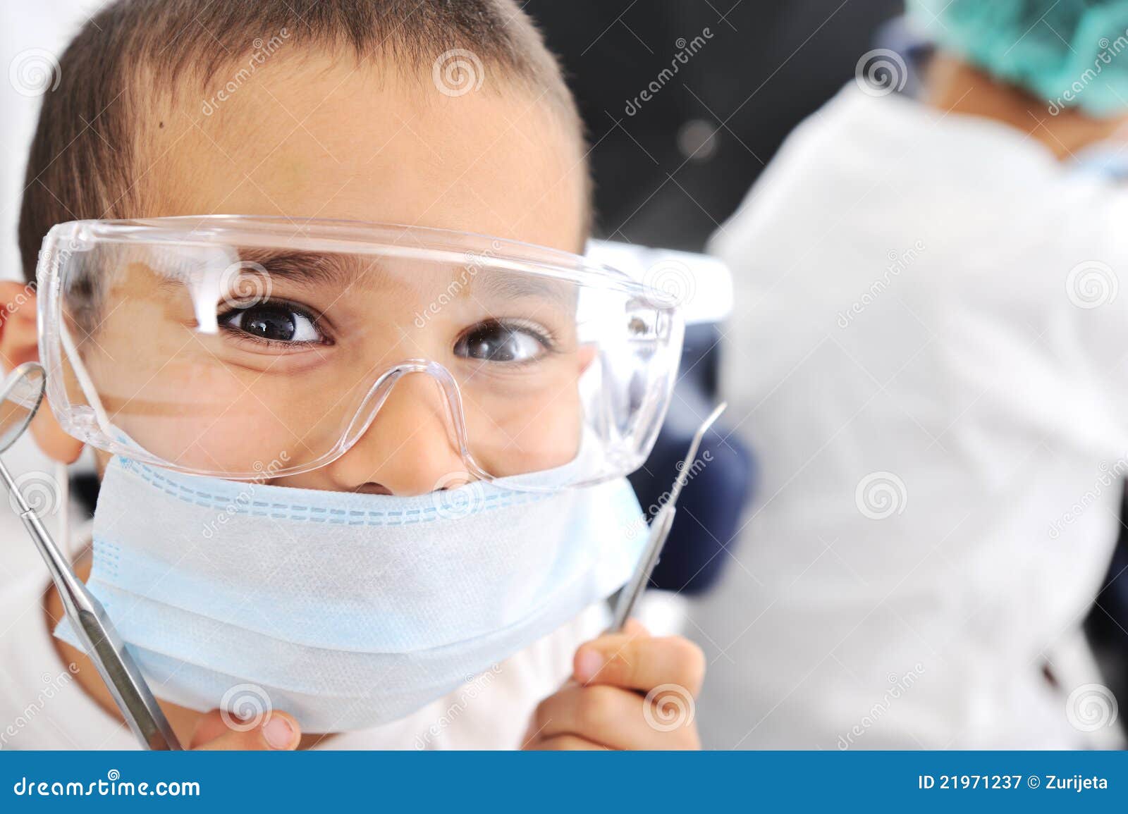 Kids at Hospital, Little Doctors Stock Image - Image of dentistry ...