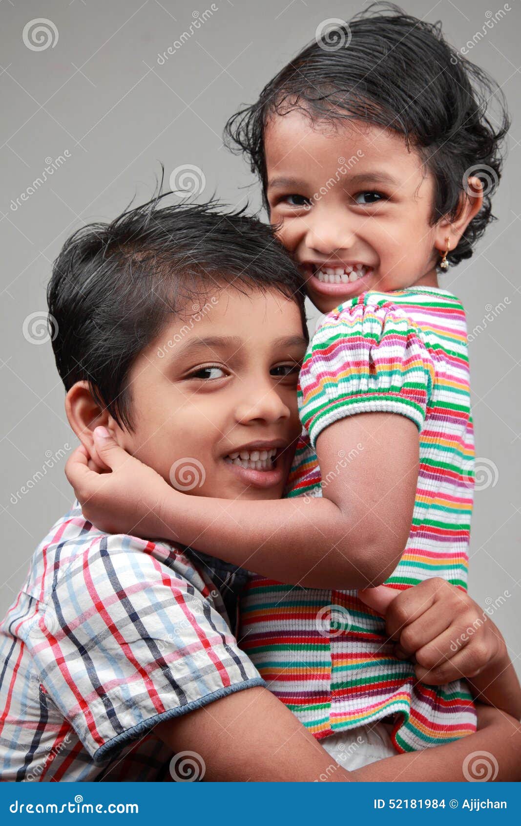 Kids hugging stock photo. Image of happy, girl, love - 52181984