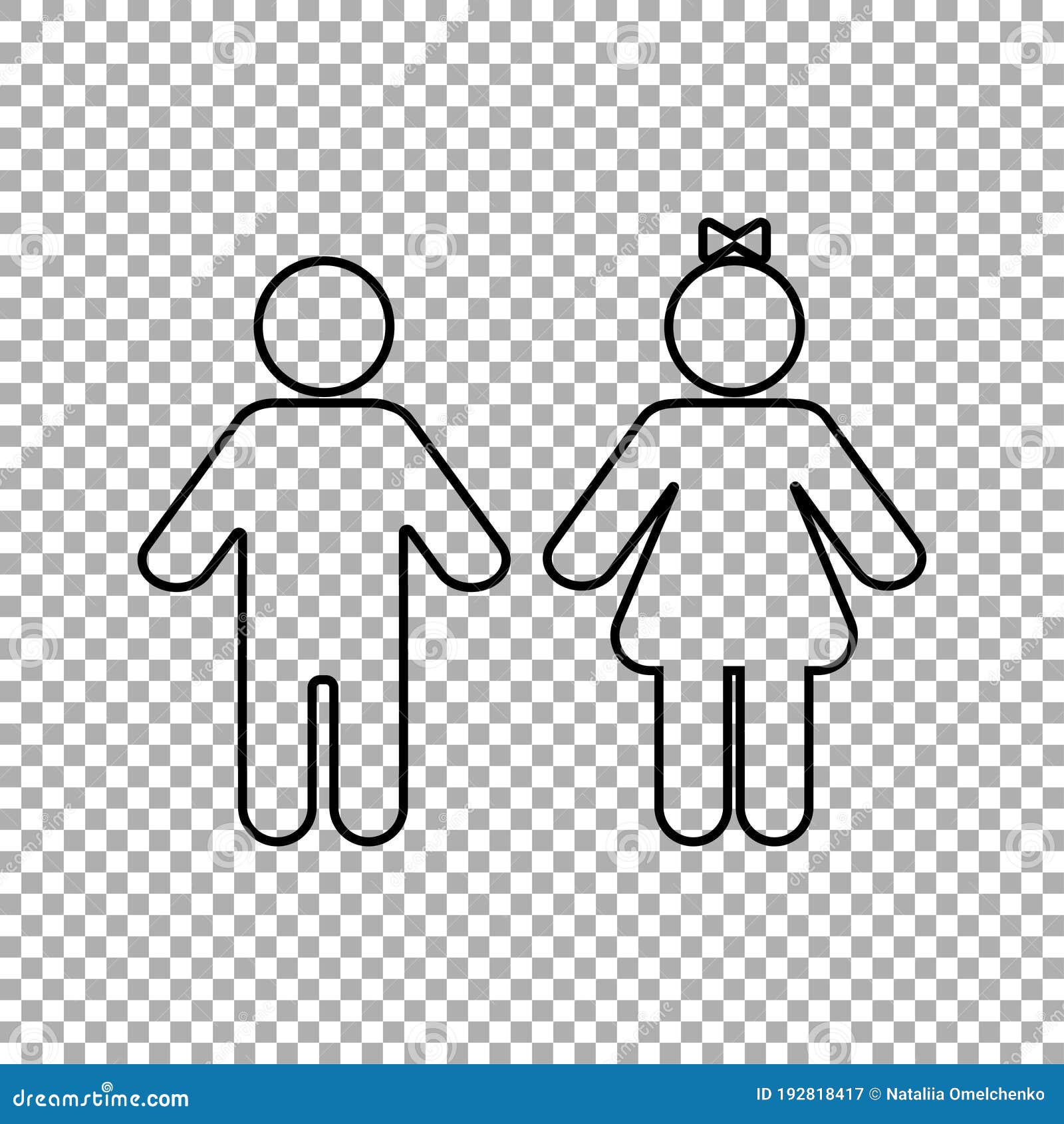 Kids Icon on Transparent Background Stock Illustration - Illustration ...