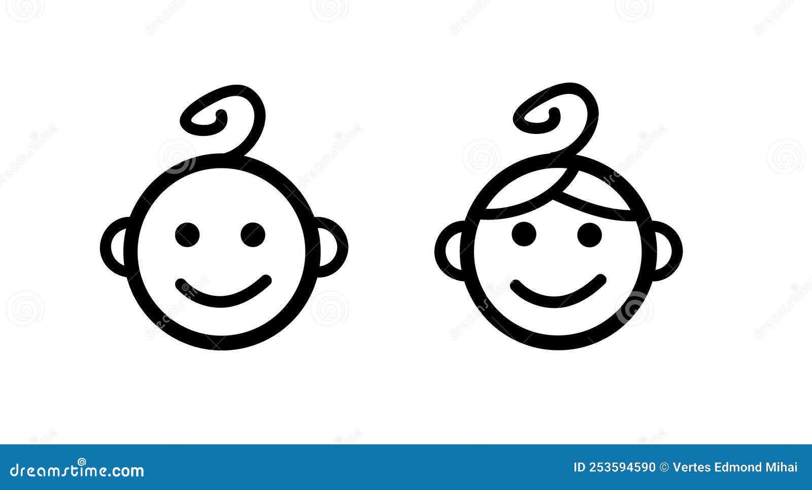 Kids Icon Vector Illustration Stock Vector - Illustration of friendship ...