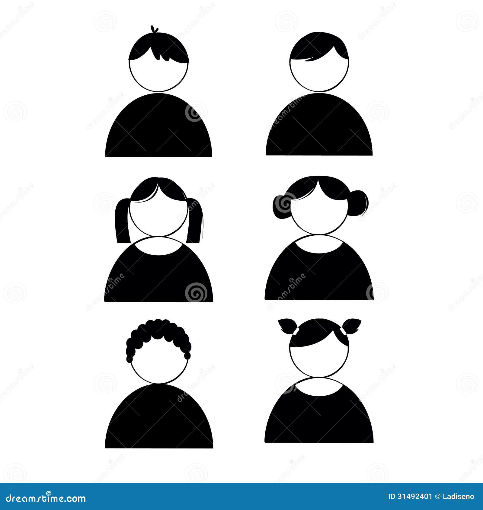 Kids icon stock vector. Illustration of talk, children - 31492401