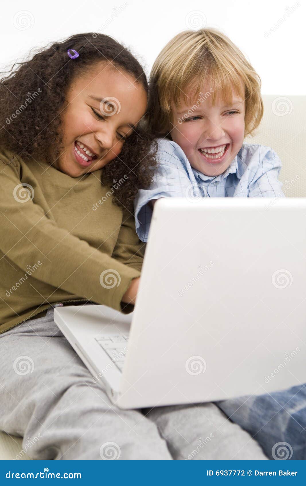 Kids on the Internet stock photo. Image of generation - 6937772