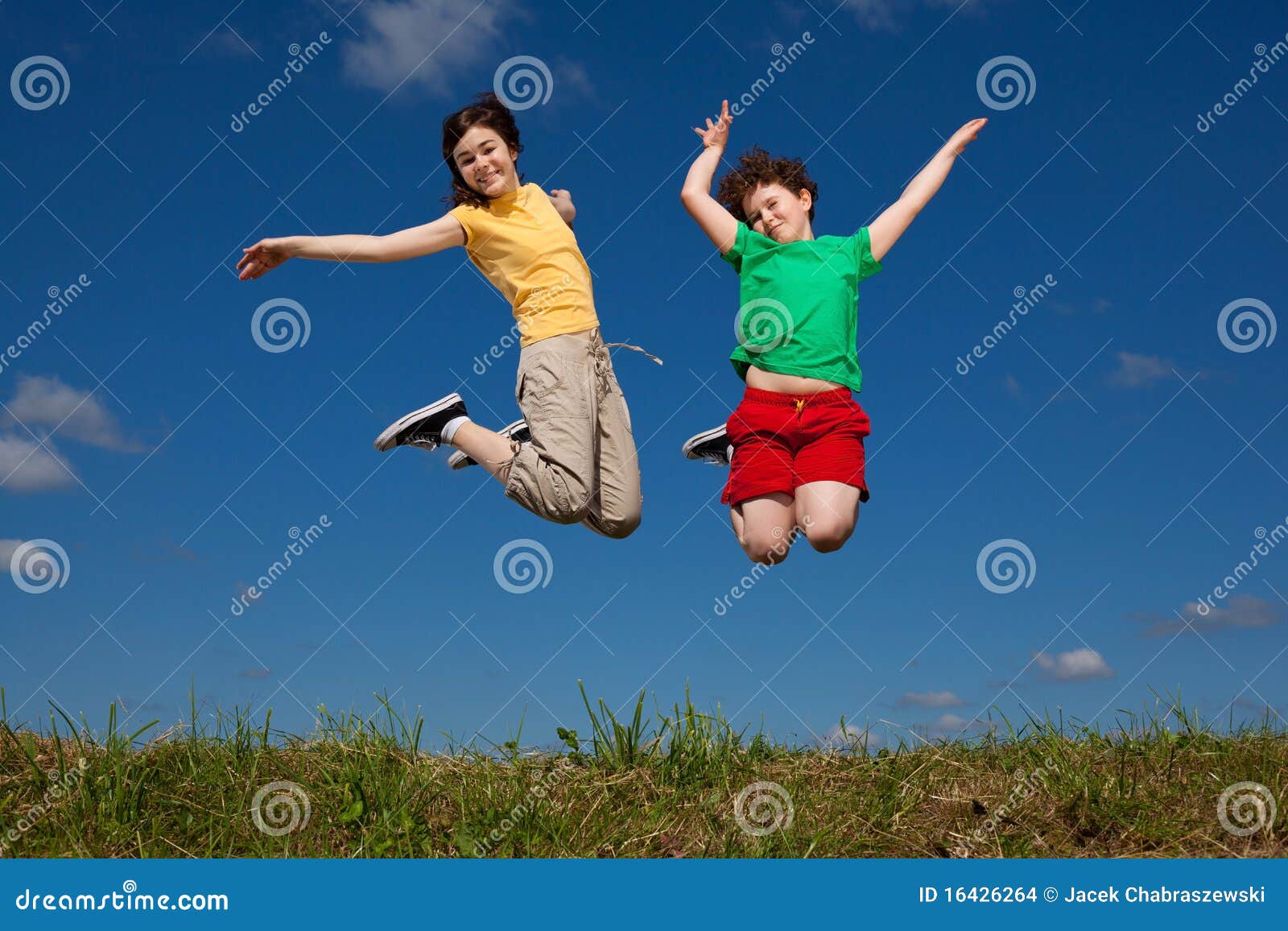 2,713 Kids Jumping Run Stock Photos - Free & Royalty-Free Stock Photos ...
