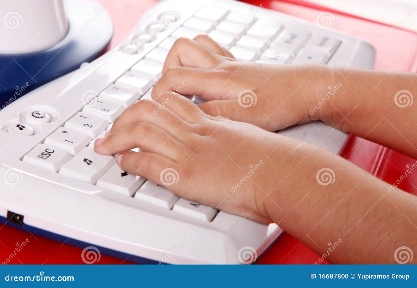 Kids keyboard stock photo. Image of blue, laptop, learning - 16687800