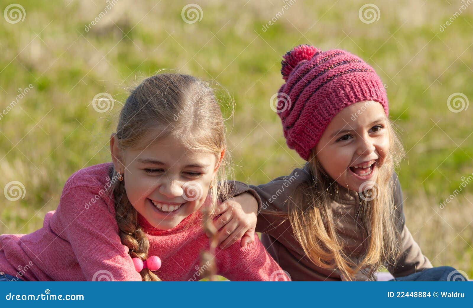Kids laughing stock photo. Image of chuckle, nature, childhood - 22448884