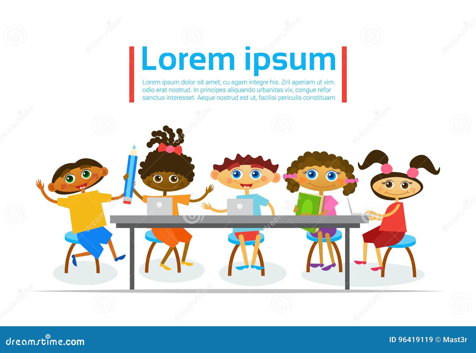 Kids Learing Together Small Children Visiting Classes Develop Hobbies ...