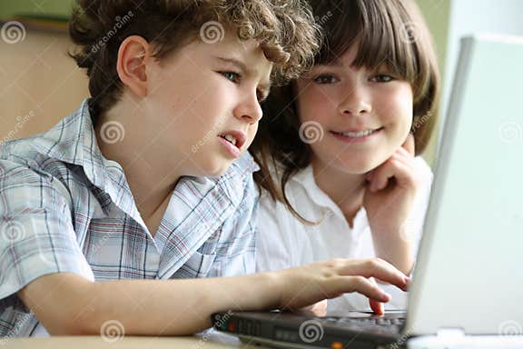 Kids learning stock image. Image of learning, child, internet - 6162145