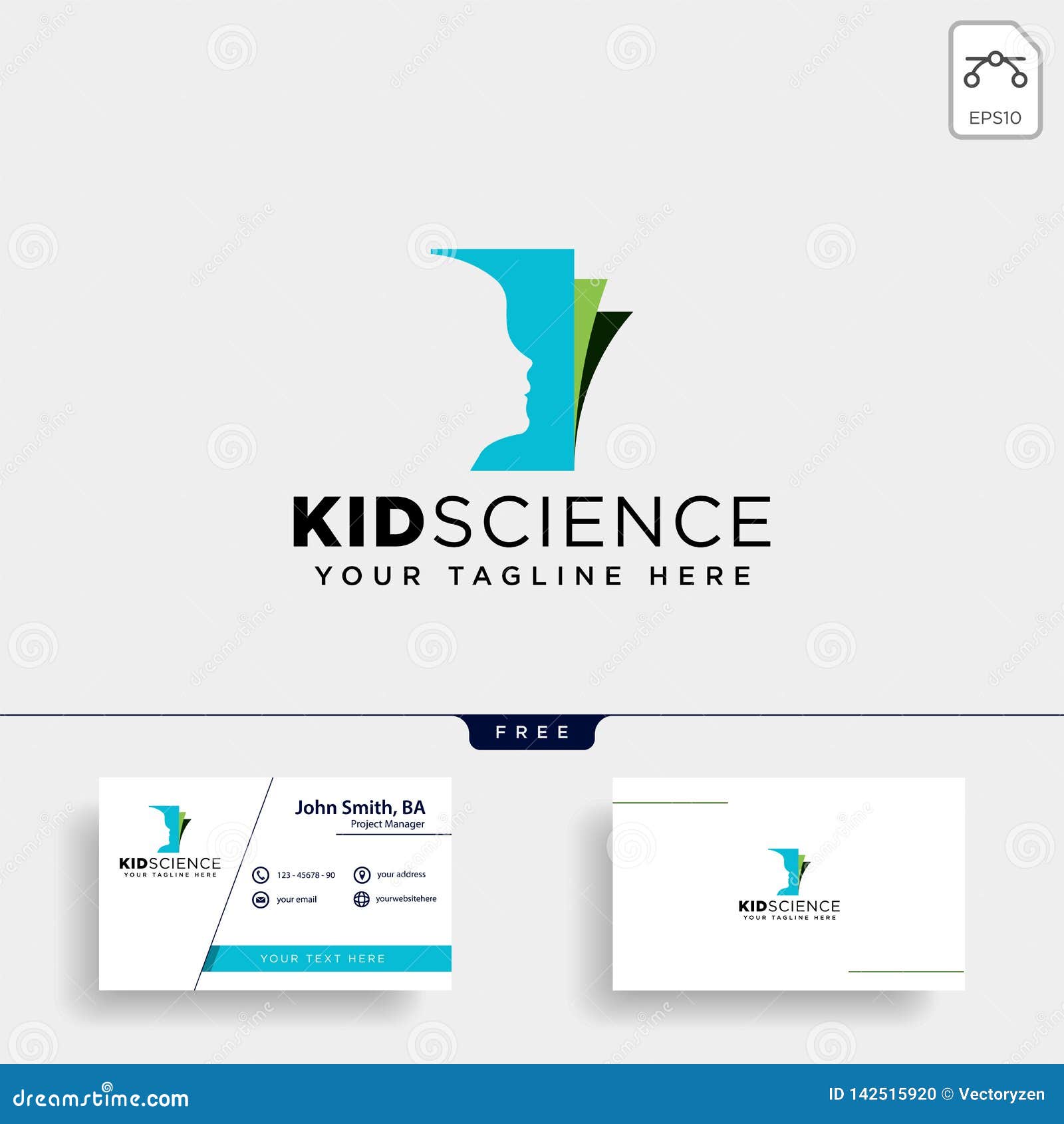 Kids Learning, Science Creative Logo Template Vector Illustration Icon ...