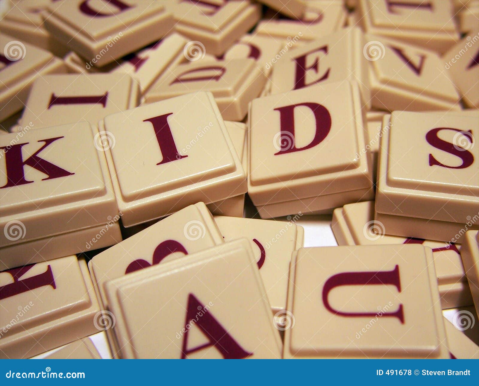 Kids Letter Tiles stock photo. Image of spell, learn, letters - 491678