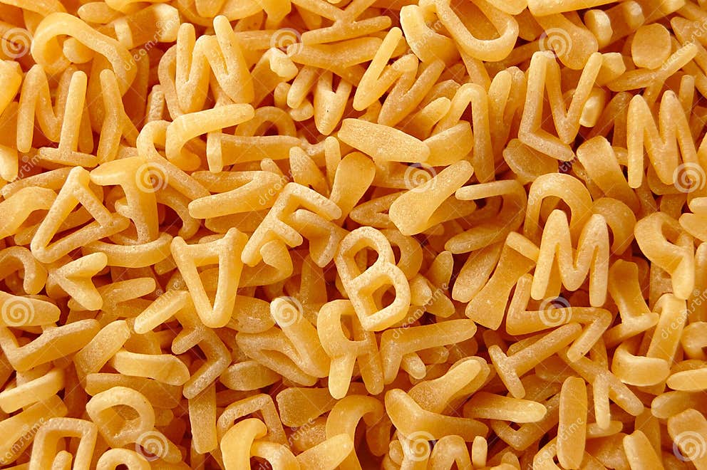 Kids Letters Pasta Background Stock Photo - Image of children, kids ...