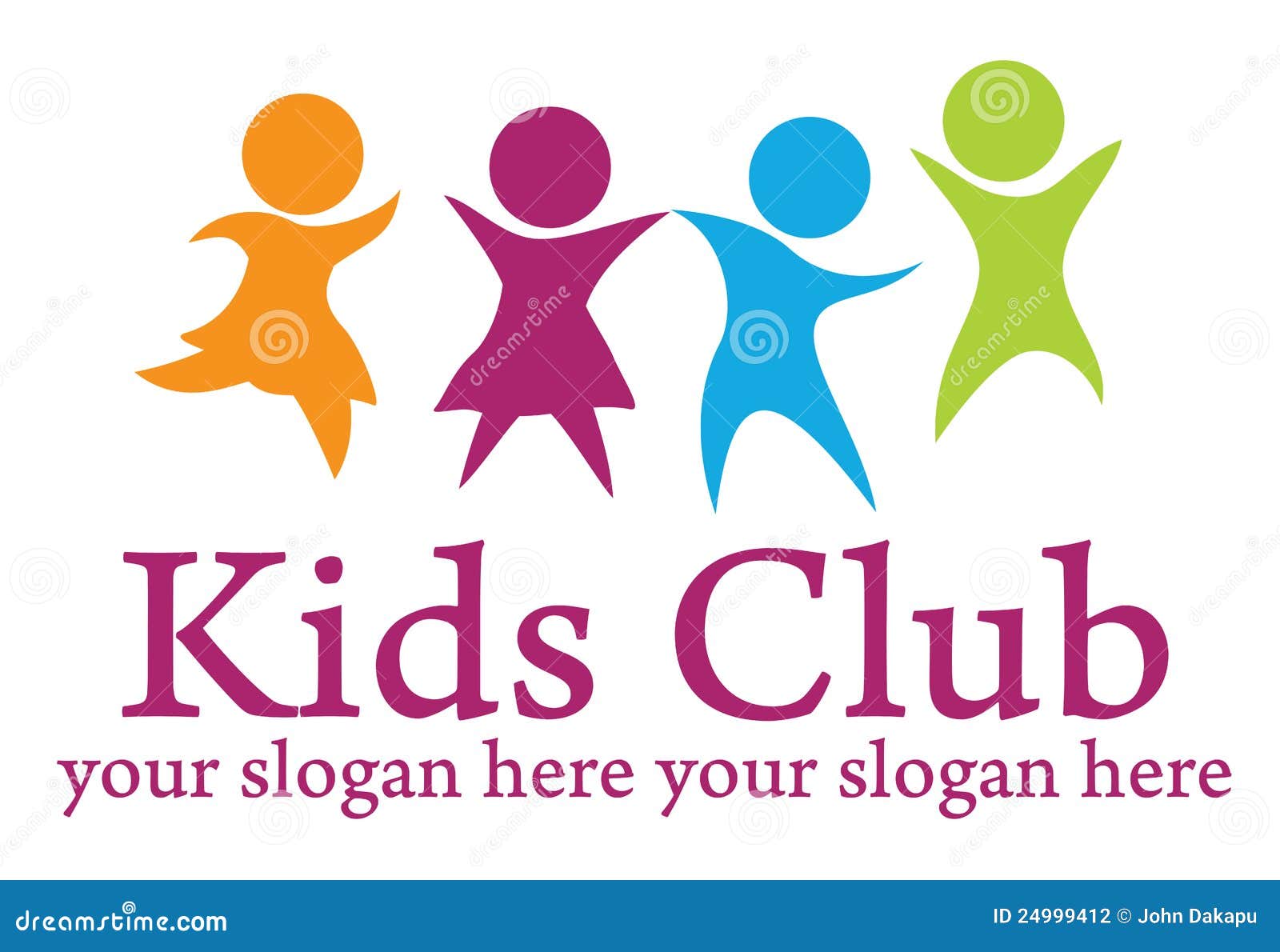 Kids logo stock illustration. Illustration of company - 24999412