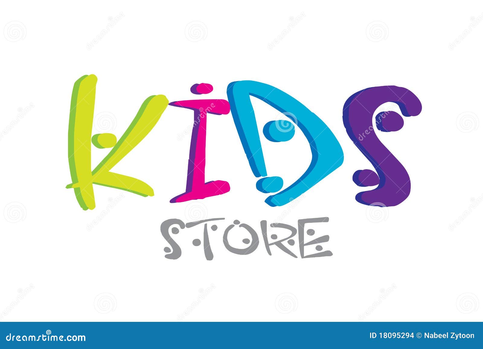 Kids Logo Design Stock Images - Image: 18095294