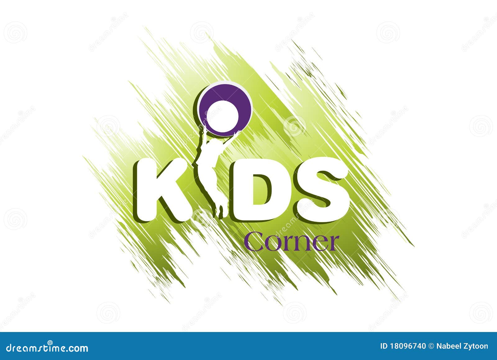 Kids Logo Design stock illustration. Illustration of innocence - 18096740