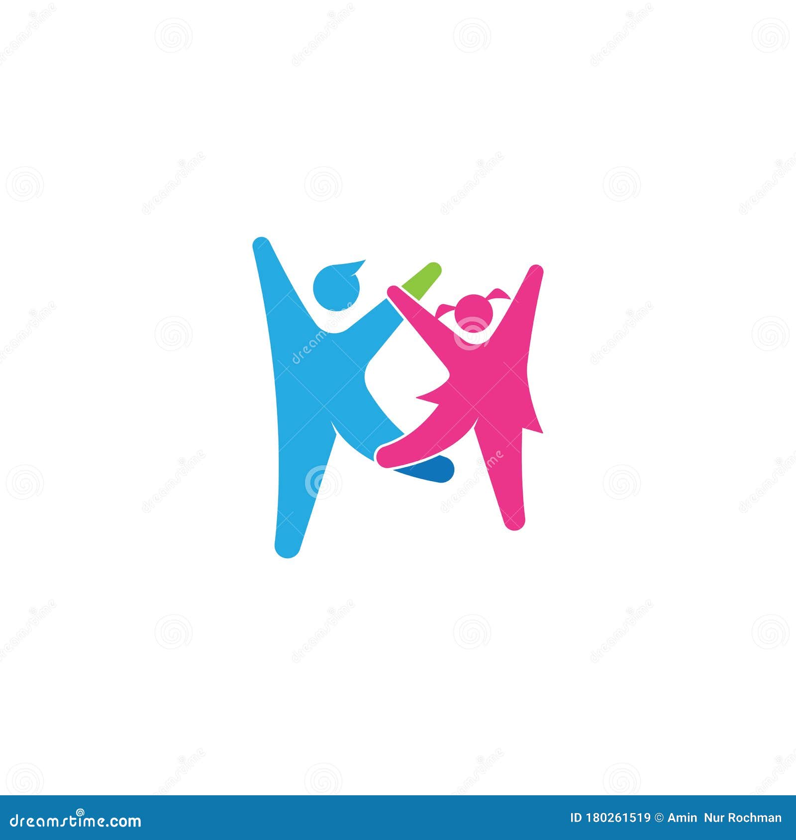 Kids logo vector stock illustration. Illustration of logo - 180261519