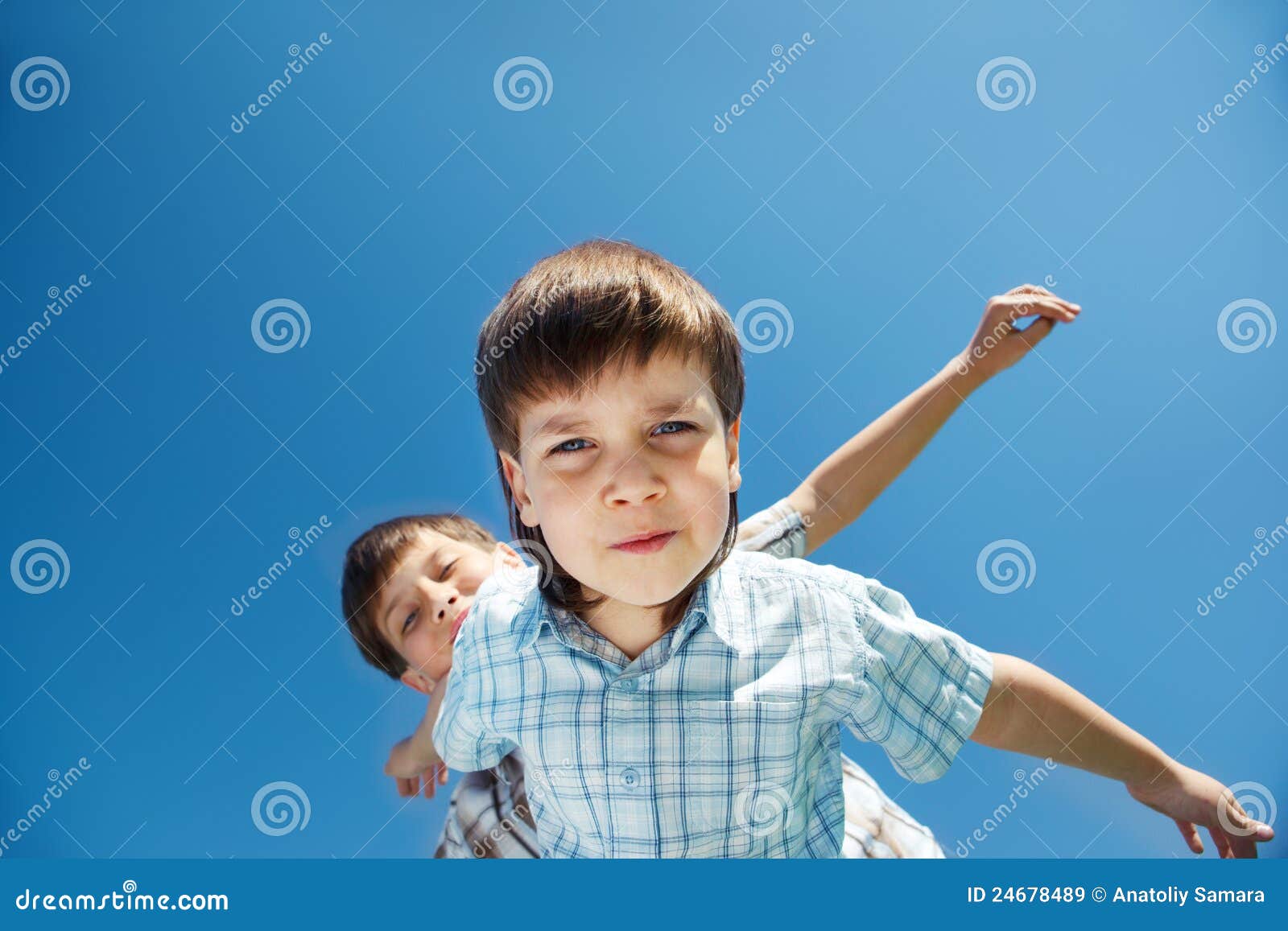 Kids looking into camera stock image. Image of portrait - 24678489
