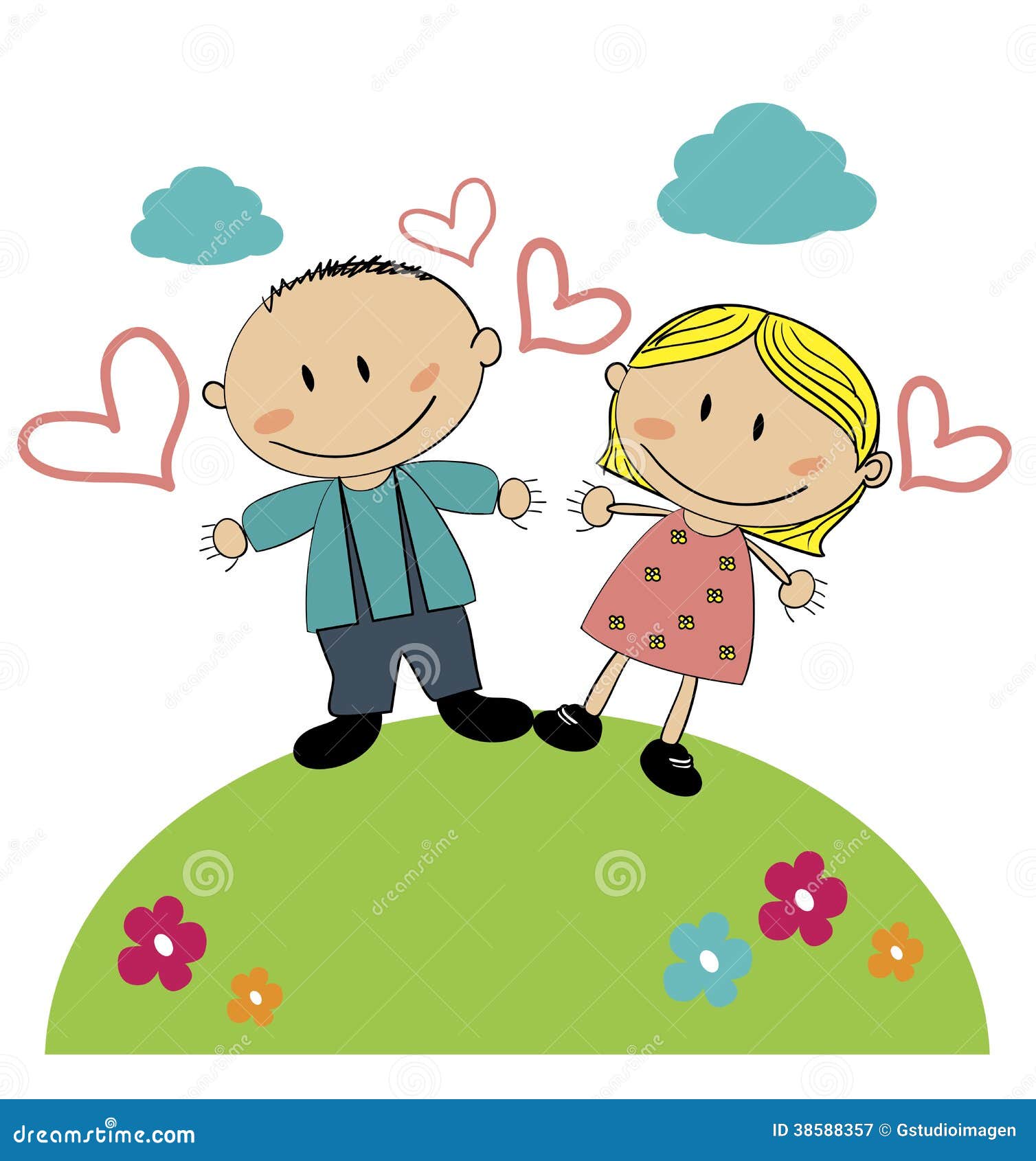 Kids love stock vector. Illustration of brand, design - 38588357