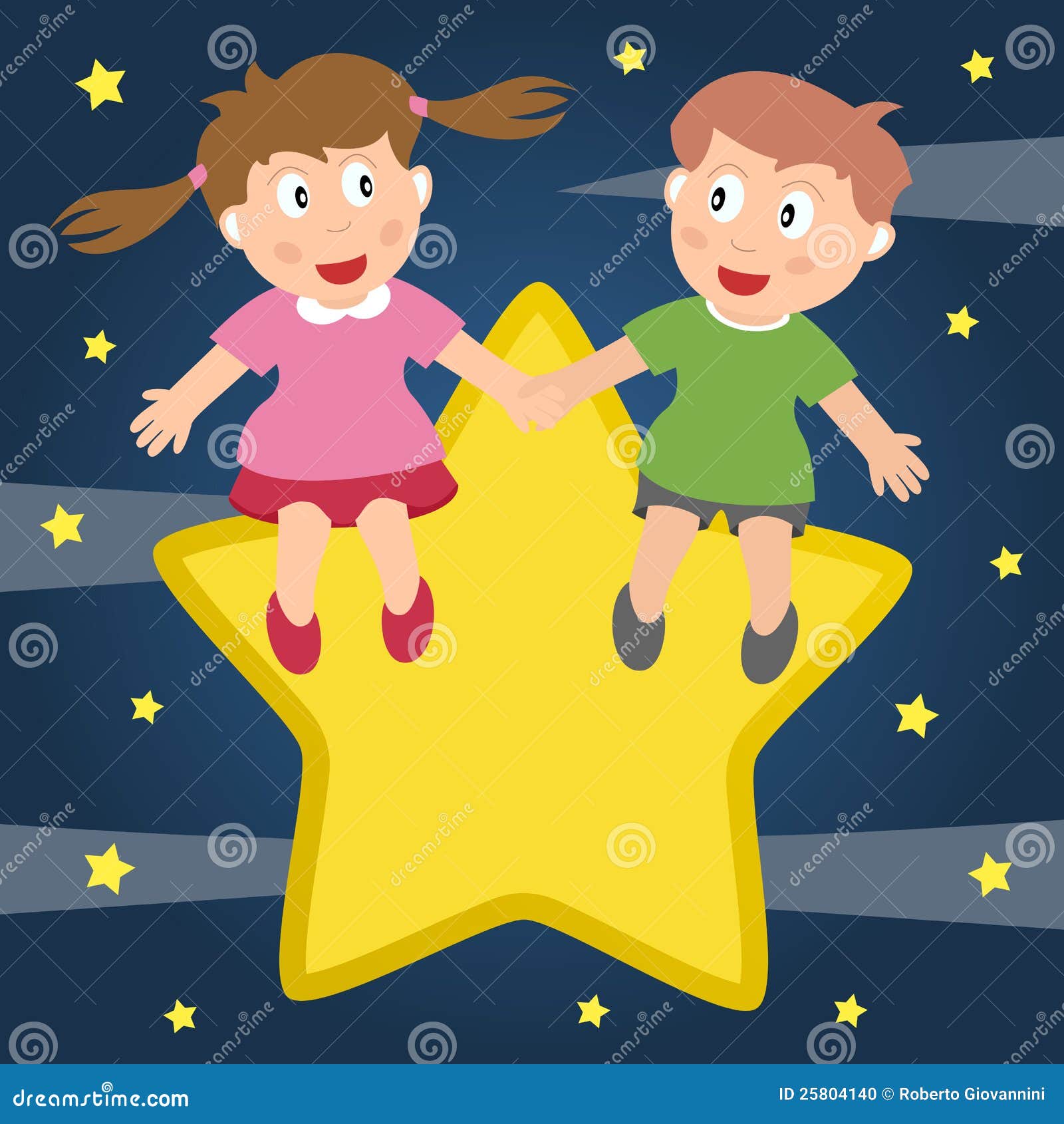 Kids Loved Expression Feeling Cartoon Illustration | CartoonDealer.com ...