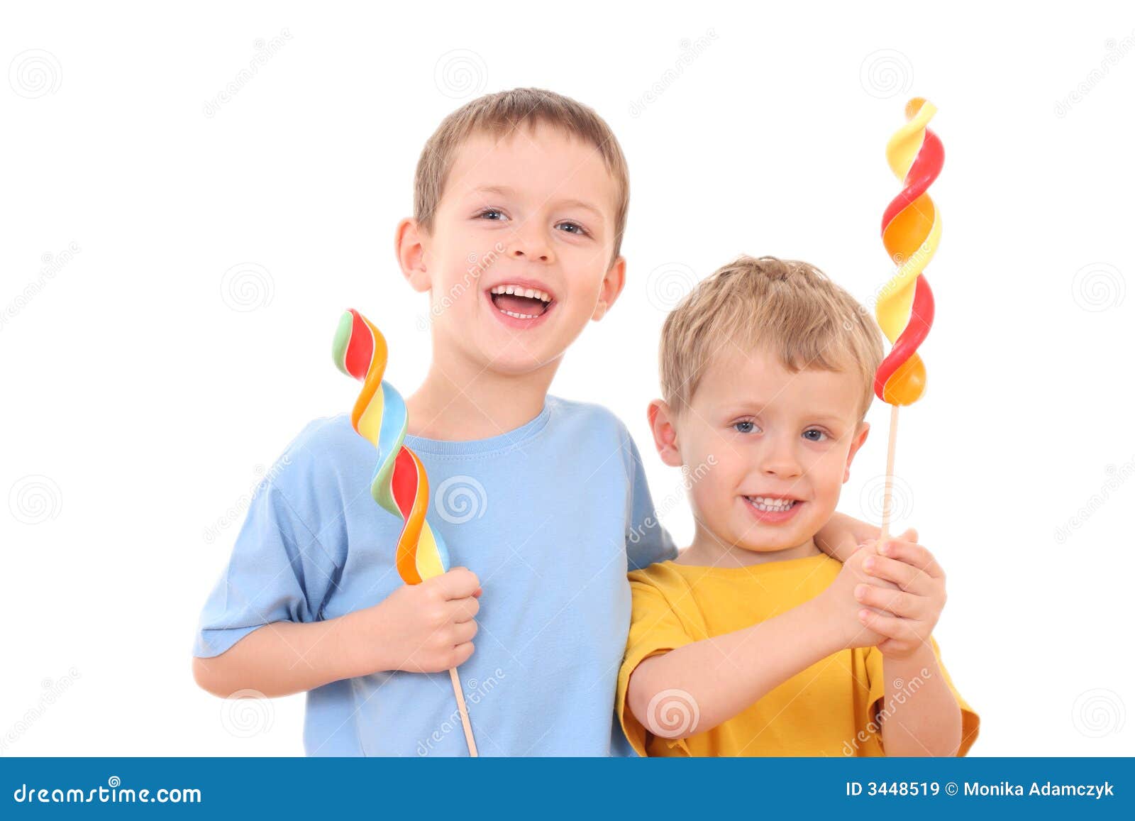 Kids love sweets stock image. Image of years, smile, lollipops - 3448519
