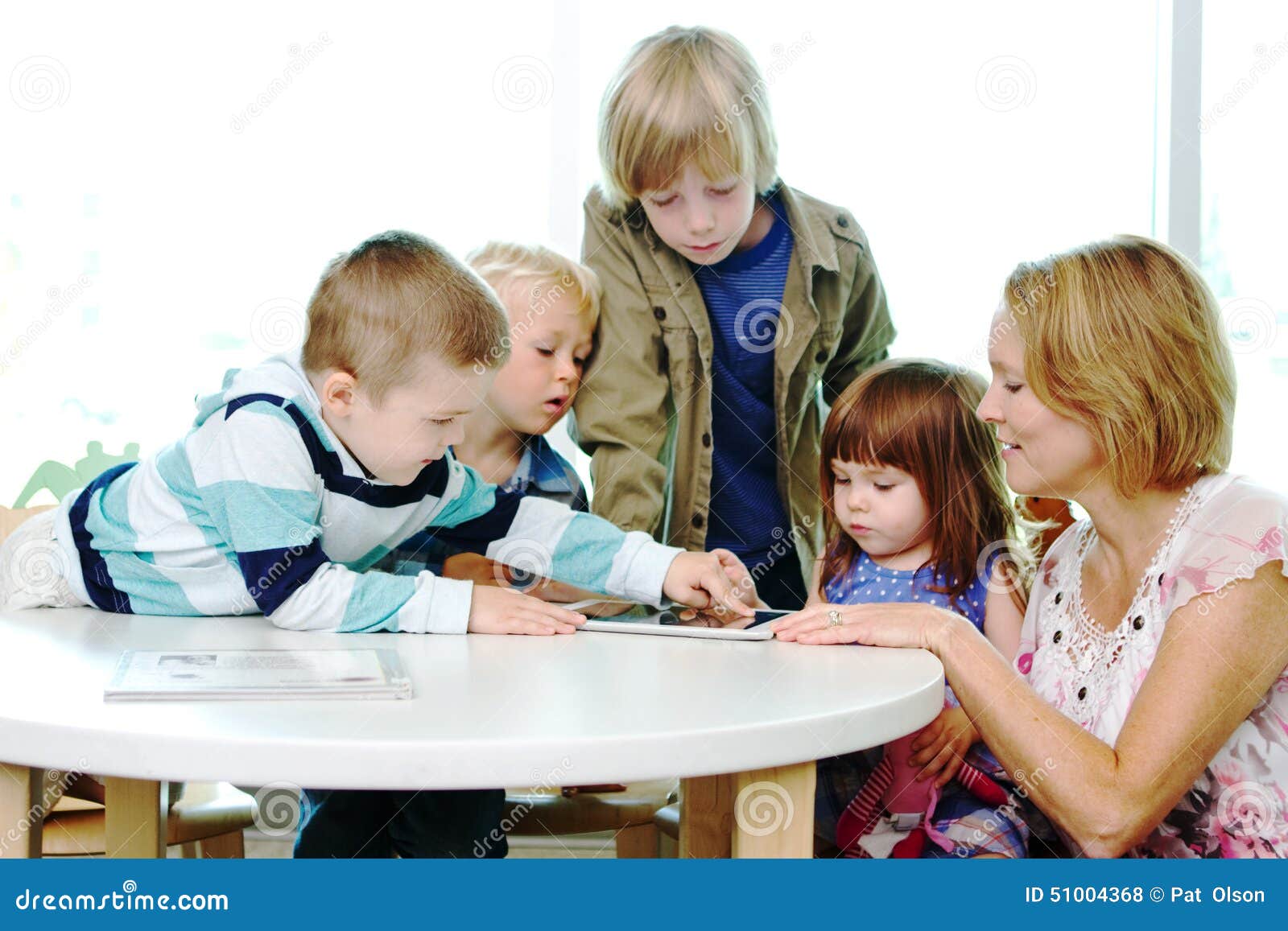 Kids love technology stock photo. Image of elementary - 51004368