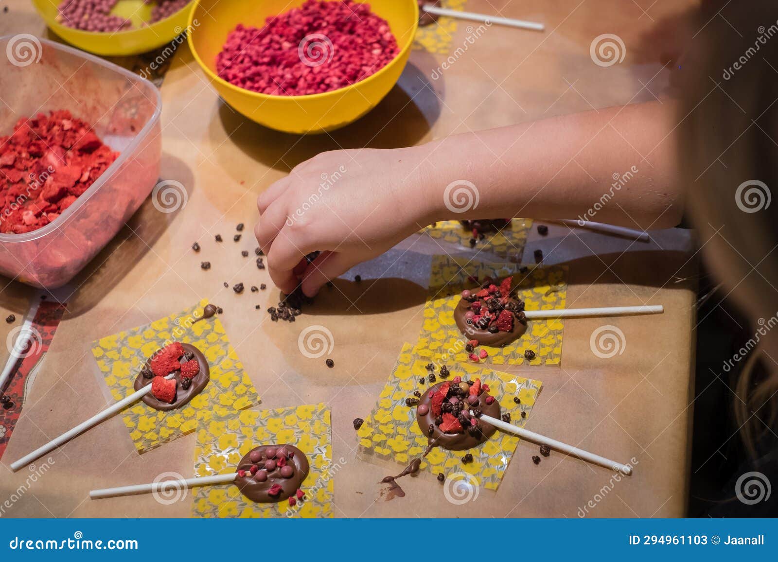 Easy Cooking Class for Children. DIY Project Stock Image - Image of ...